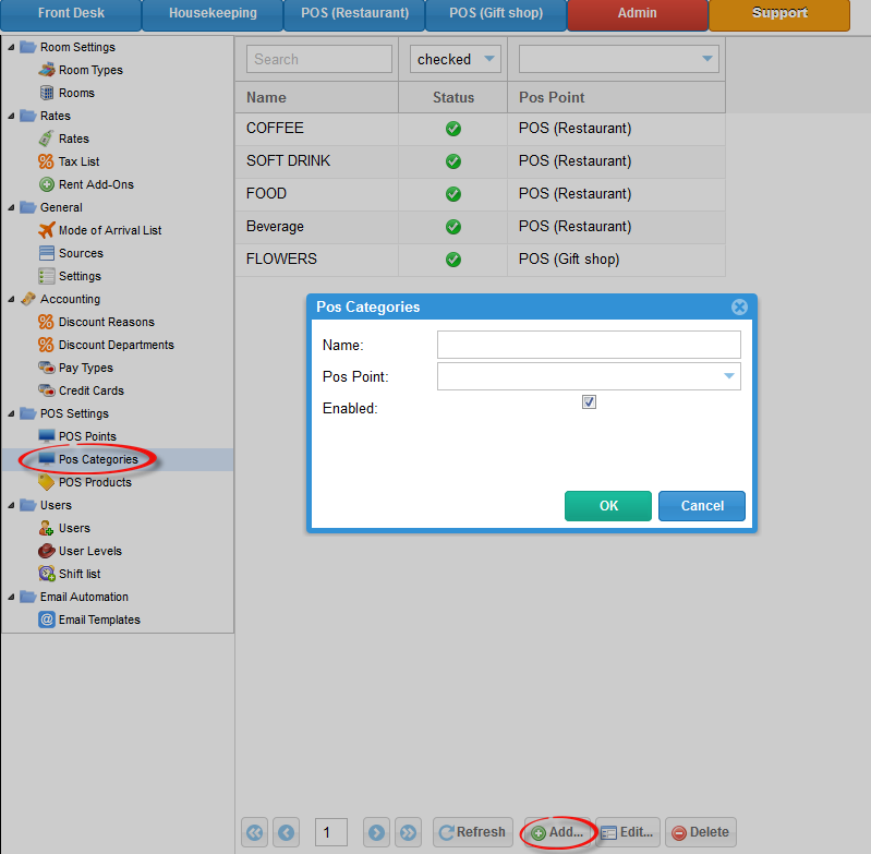 How to Create POS Points – InnGenius Property Management Software