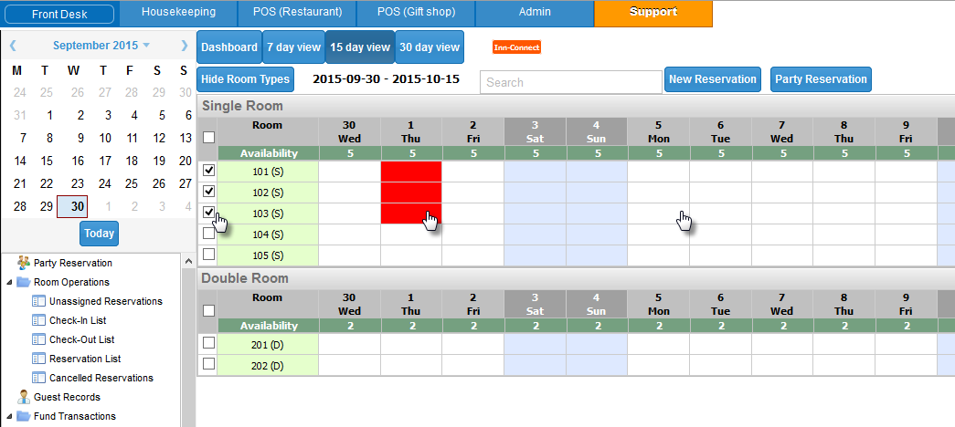How to Block Rooms – InnGenius Property Management Software